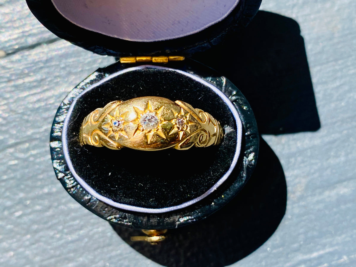 Men’s Triple Diamond Ring – ELECTRUM ALCHEMY